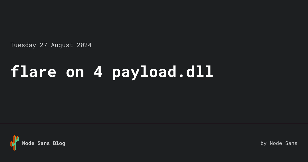 flare on 4 payload.dll 题解 • Node Sans Blog