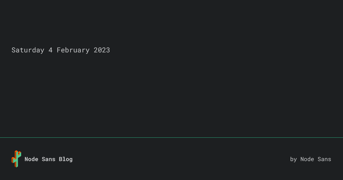 花指令行为大赏 • Node Sans Blog